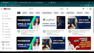 YouTube Clone HTML u0026 CSS Tutorial | Trailer demo | Doovi