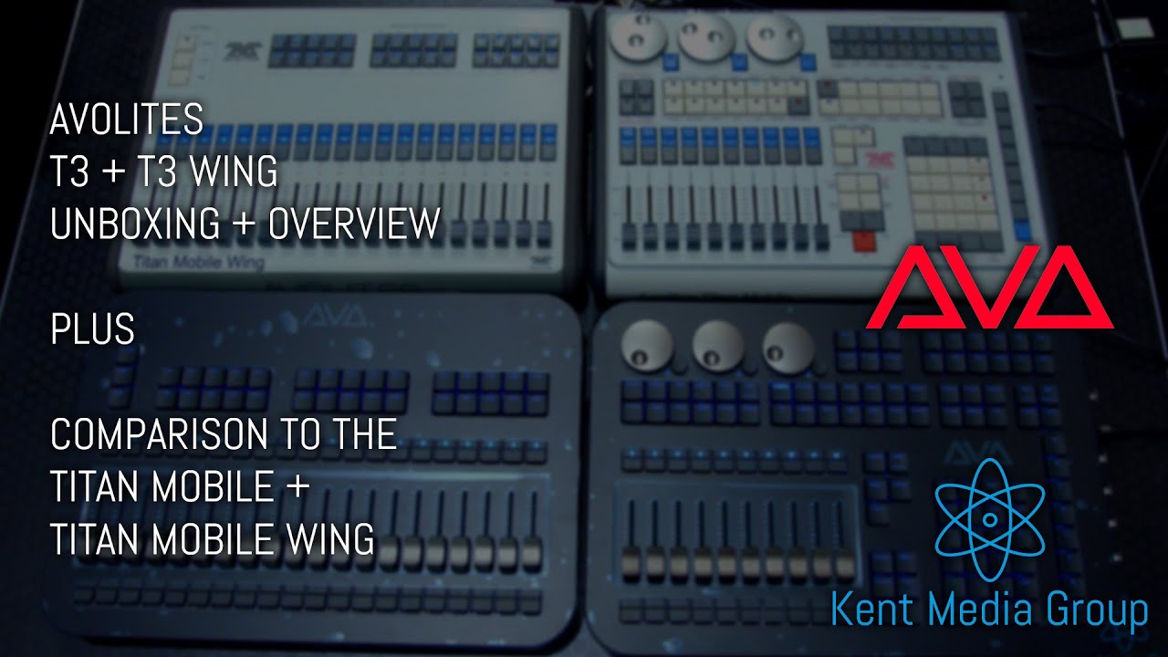 Avolites T3 and T3 Wing Unboxing + Titan Mobile / Titan Mobile Wing ...