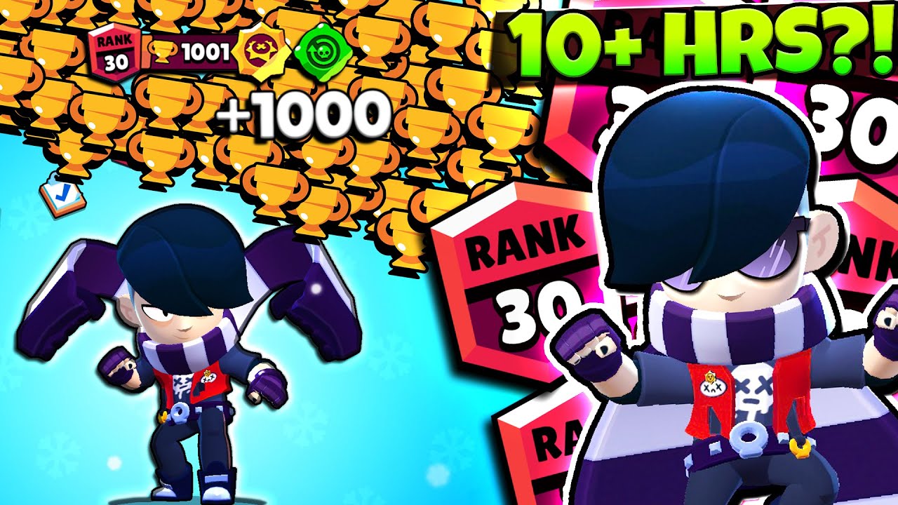 +1000 Trophies At ONCE With New Brawler Edgar! Rank 30 Edgar Push ...