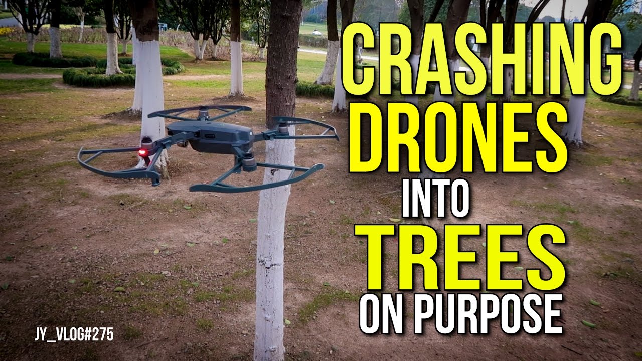 CRASHING MAVIC DRONES INTO TREES on-PURPOSE - YouTube
