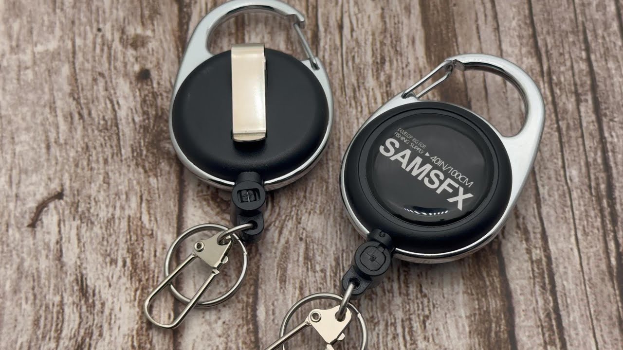 SAMSFX Fly Fishing Zinger Retractor with Retractable Measuring Tape ...