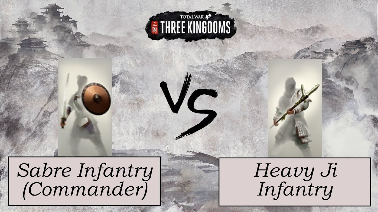 E97: Sabre Infantry (Commander) vs Heavy Ji Infantry | Total War Three ...