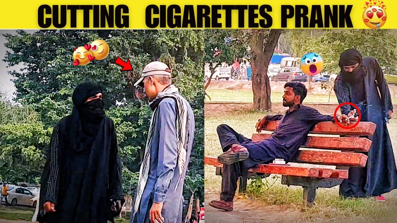 Cutting People's Cigarettes PRANK | Stop Smoking Prank | Pranks In ...