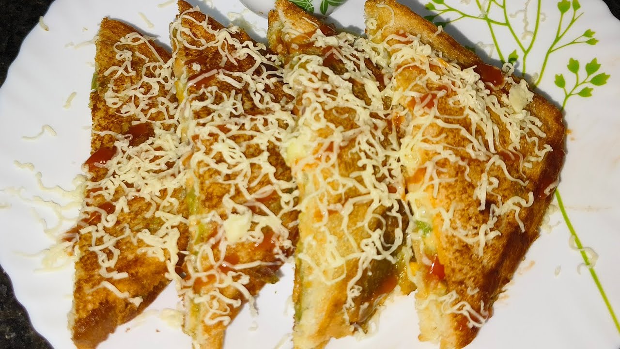 Veg Meaonise Chizz Sandwich quick recipe with special green chutney ...