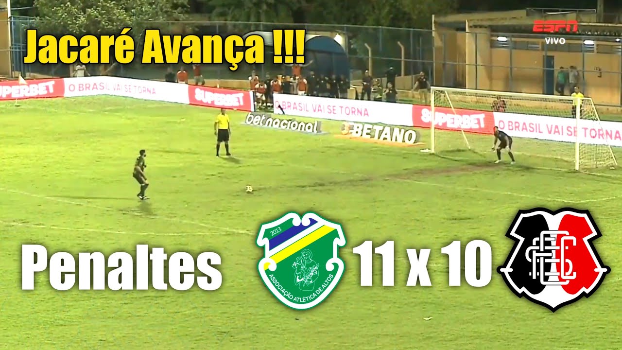 Altos x Santa Cruz | Veja os Penaltes e a Festa do Altos Com a ...