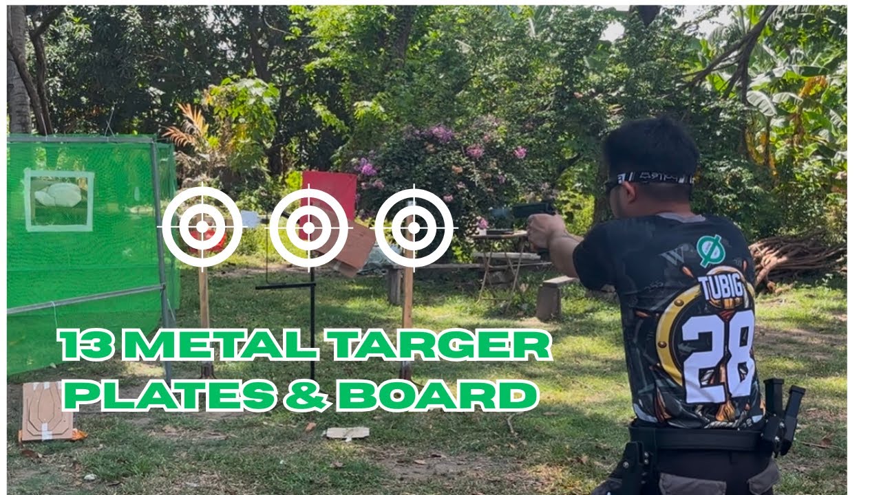 AIRSOFT PRACTICAL SHOOTING | 13 METAL TARGET PLATES & BOARD | YOU GUN ...