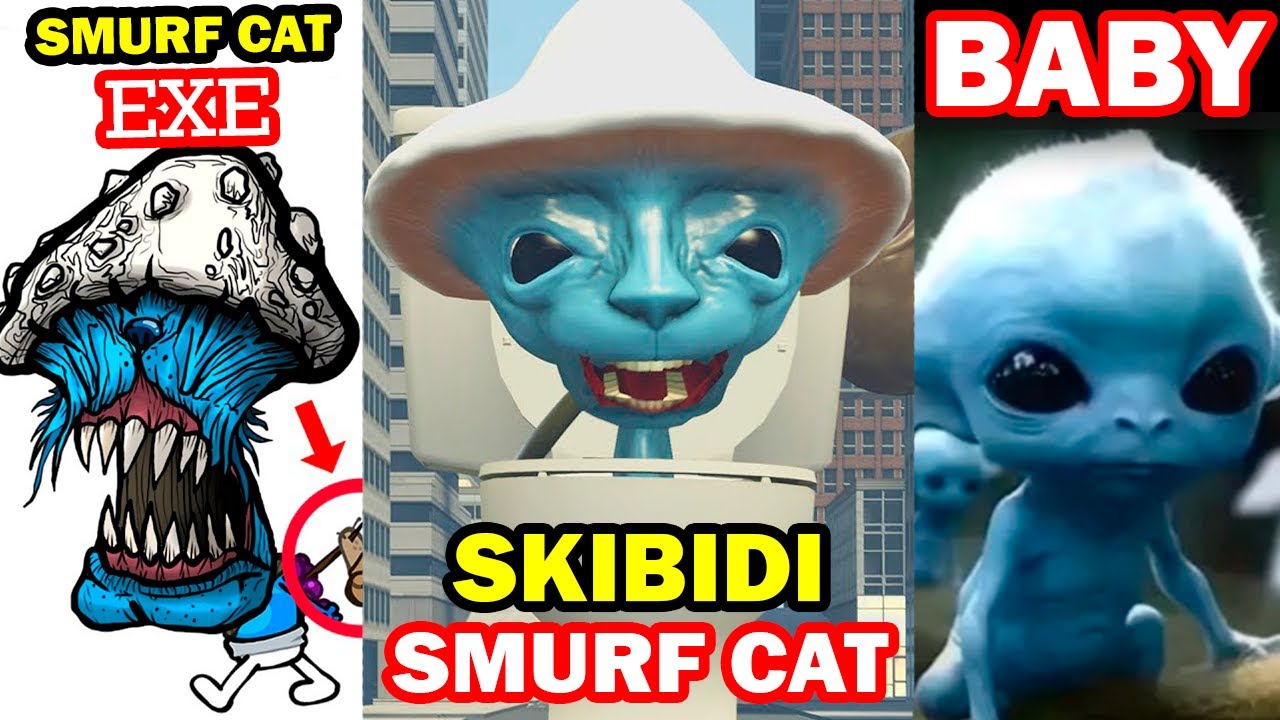 BLUE SMURF CAT FUNNIEST Memes and Animations!! - YouTube