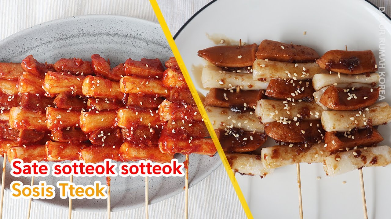 Korean Street Food - Sate sotteok sotteok (Sosis Tteok) Jajanan Korea ...