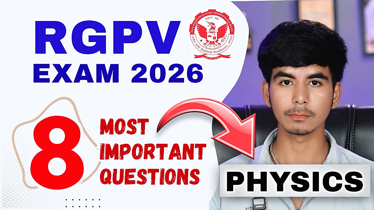 8 Most important Questions for Physics RGPV | Sample Question Paper ...