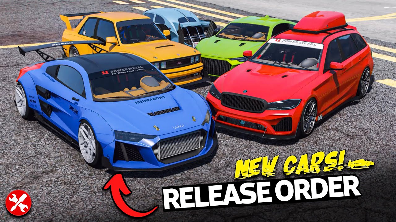 GTA 5 Online - NEW Release Order For All Drip Feed Cars! - YouTube