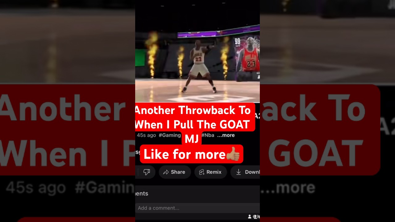 Throwback To When I Pull The Invincible Goat Michael Jordan #nba # ...