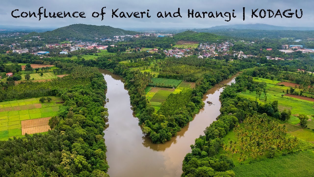 Confluence of Kaveri and Harangi rivers in Kodagu - YouTube