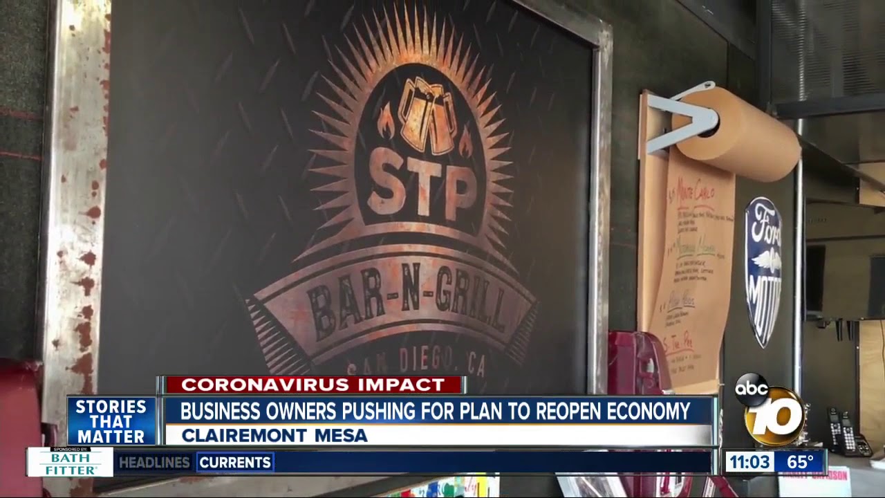 Business owners pushing for plan to reopen economy - YouTube