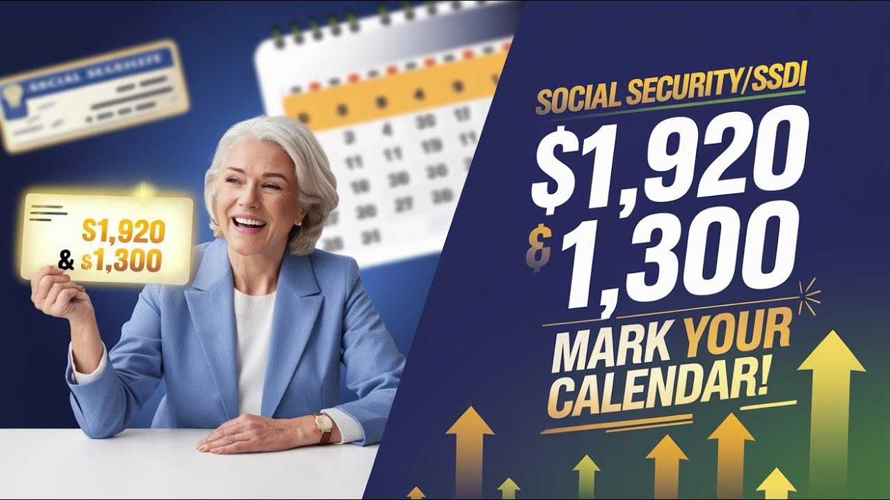 Social Security/SSDI: $1,920 & $1,300 Payments – Mark Your Calendar ...