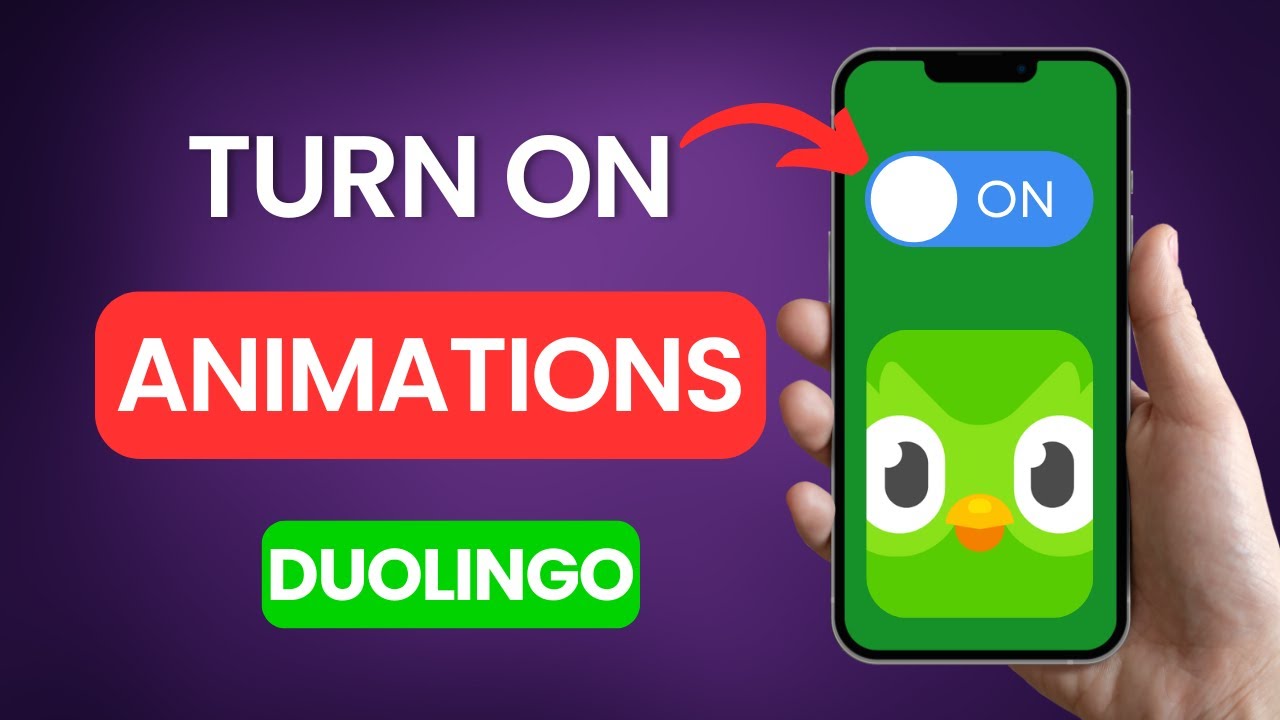 How To Turn On Animations On Duolingo | ONE STOP SOLUTION - YouTube