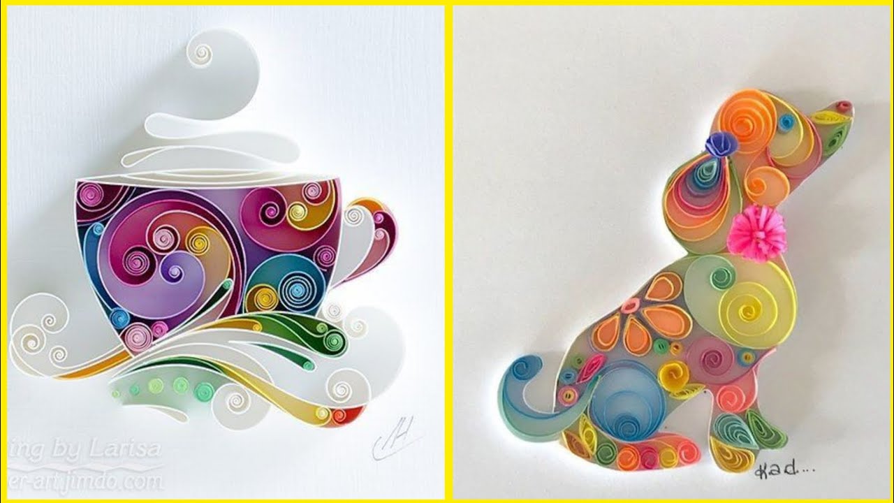 Easy Paper qualling design paper qualling ideas #easypaperart - YouTube