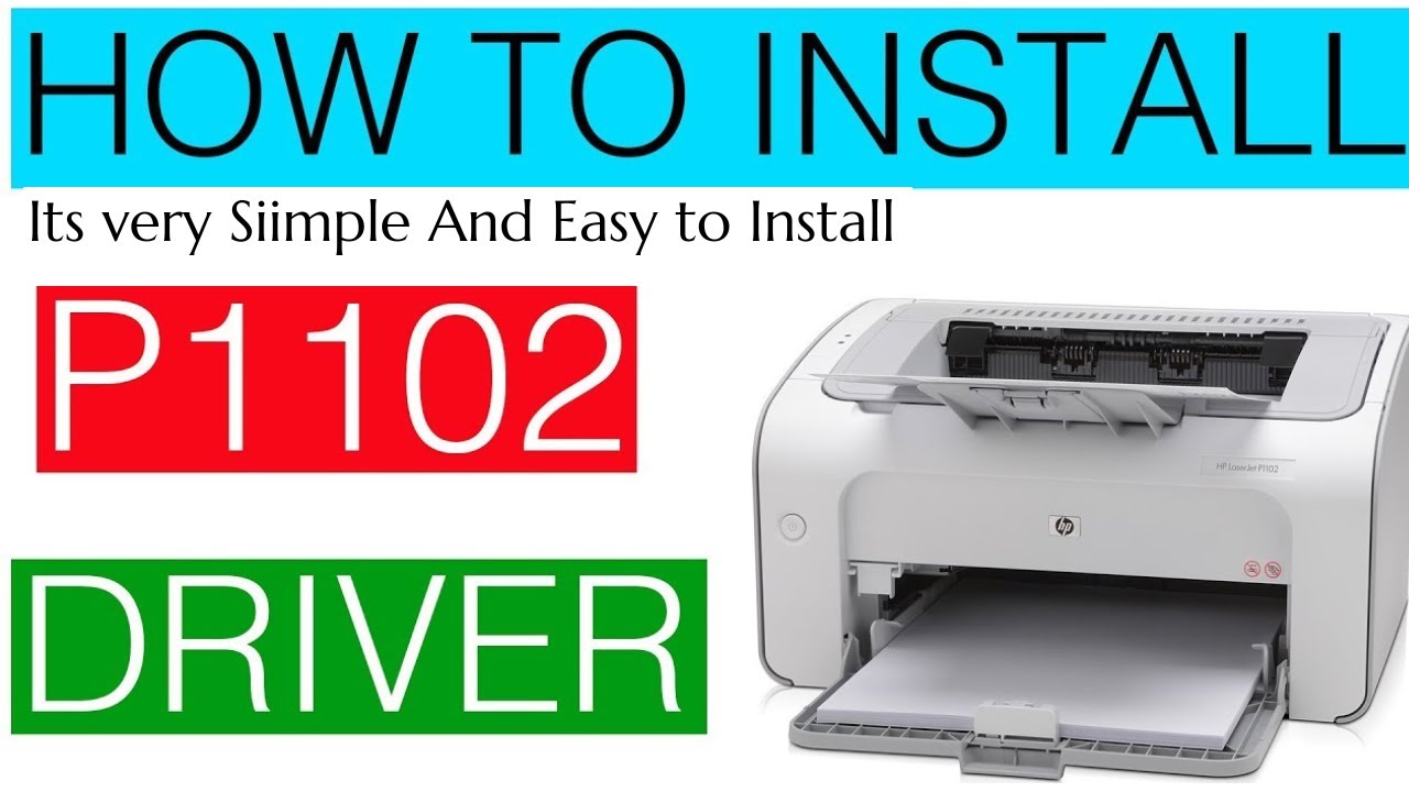 How to install Hp laserjet p1102 printer driver on windows 10 - YouTube