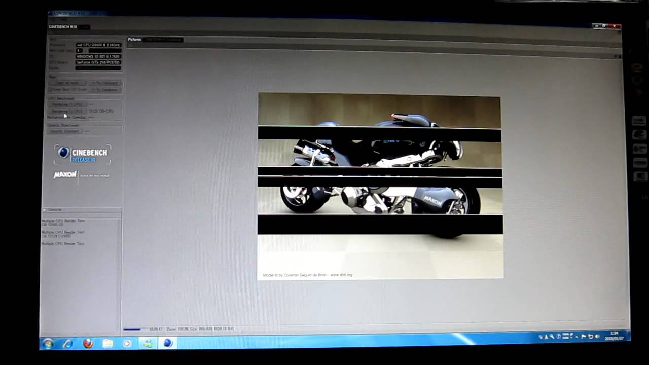 CINEBENCH R10 -Core2 Quad Q9400- - YouTube