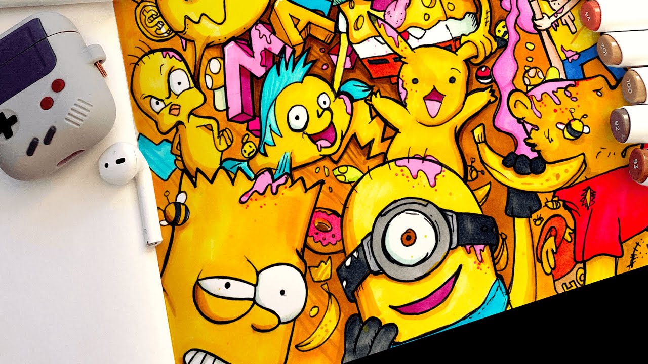 Color all My Favorite Yellow Characters - YouTube