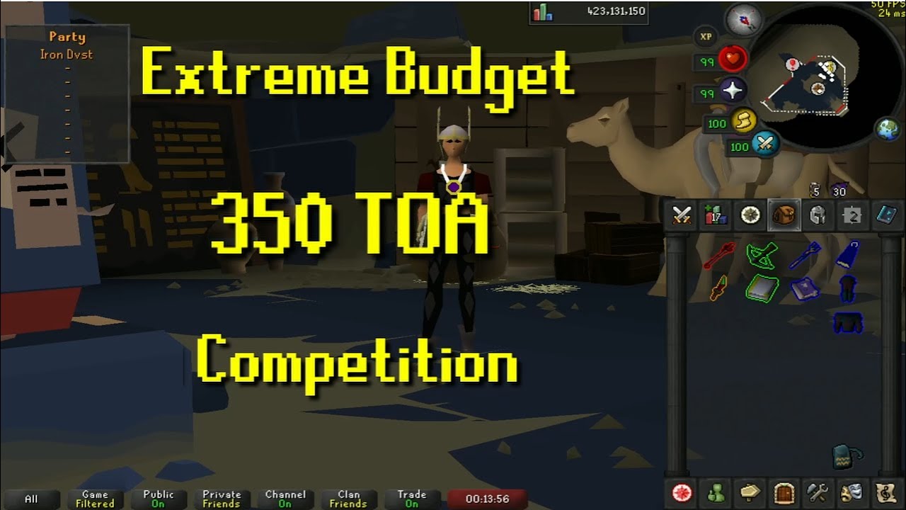 Expert TOAs Less Than 1M Gear - Extreme Budget 350 Full Run - YouTube