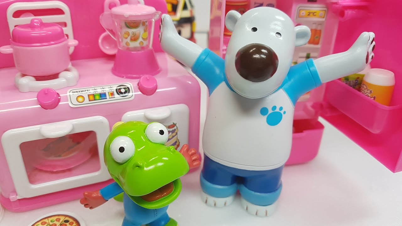 Refrigerator and Cooking Oven Ranges with Pororo Friends - YouTube