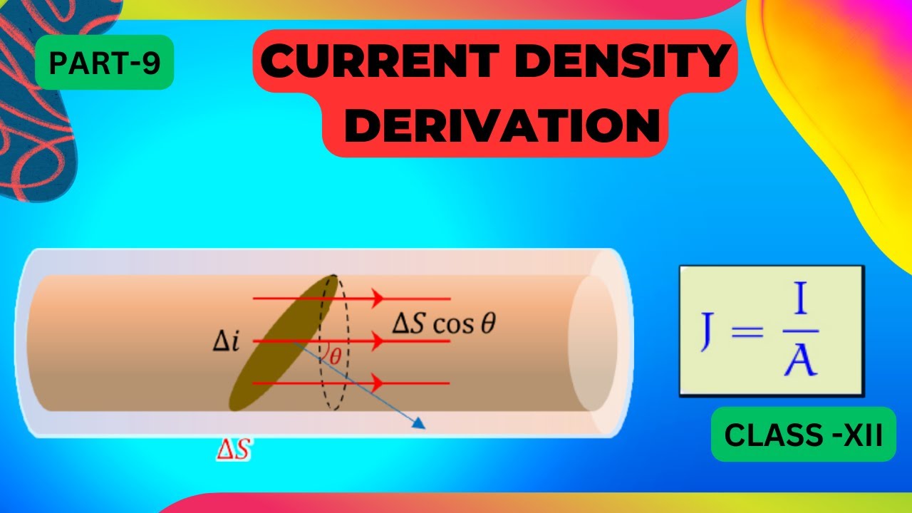 Current density derivation | class 12 Physics Current Electricity - YouTube