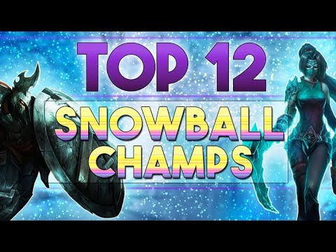 Top 12 Snowball Champions - LoL/Ger - YouTube