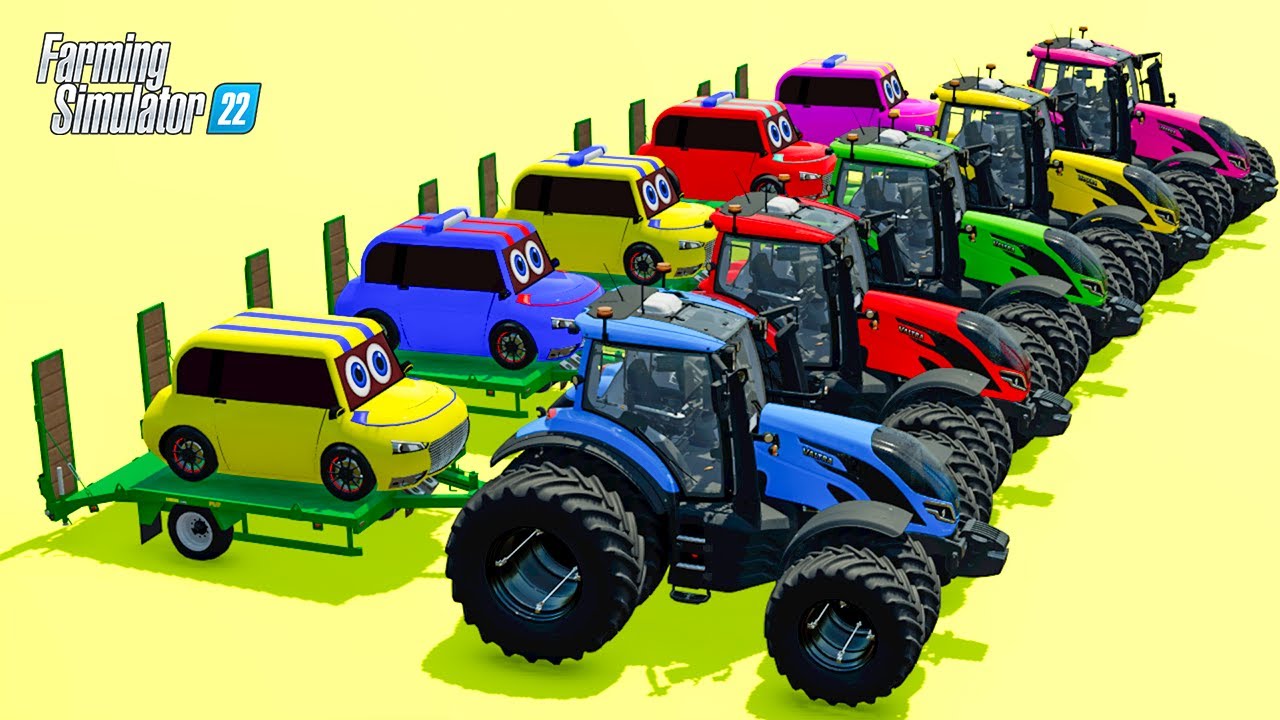 FARMING SIMULATOR 22: LOAD AND TRANSPORT MINI COPPER CARS TIRES WITH ...