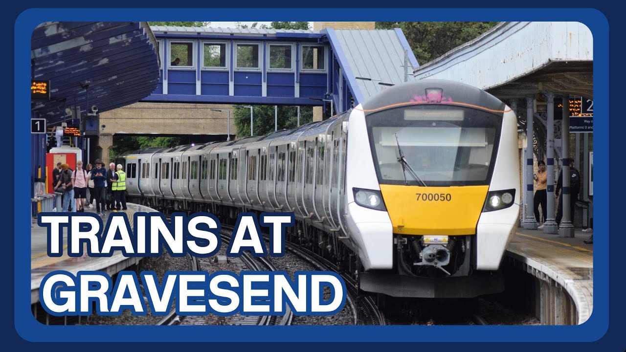Trains at Gravesend railway station (24/07/2023) - YouTube