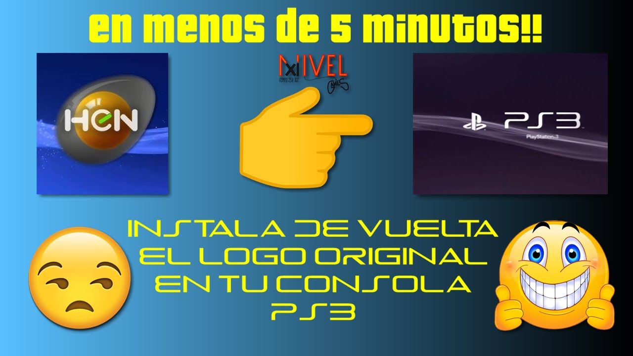 Devuelve el logo Original a tu PS3 con Hen en menos de 5 minutos ...