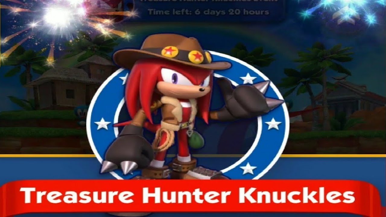 SONIC DASH NEW CHARACTER TREASURE HUNTER KNUCKLES Unlocked NEW Update ...