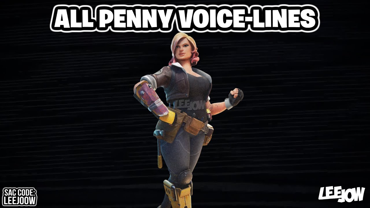 Fortnite - Penny | All Hero Voice-lines (STW) - YouTube