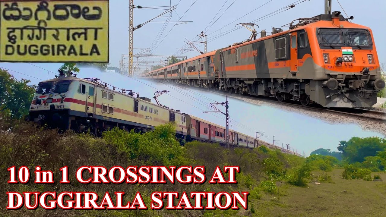 10 In 1 || Crossings || At Duggirala Railway Station - YouTube