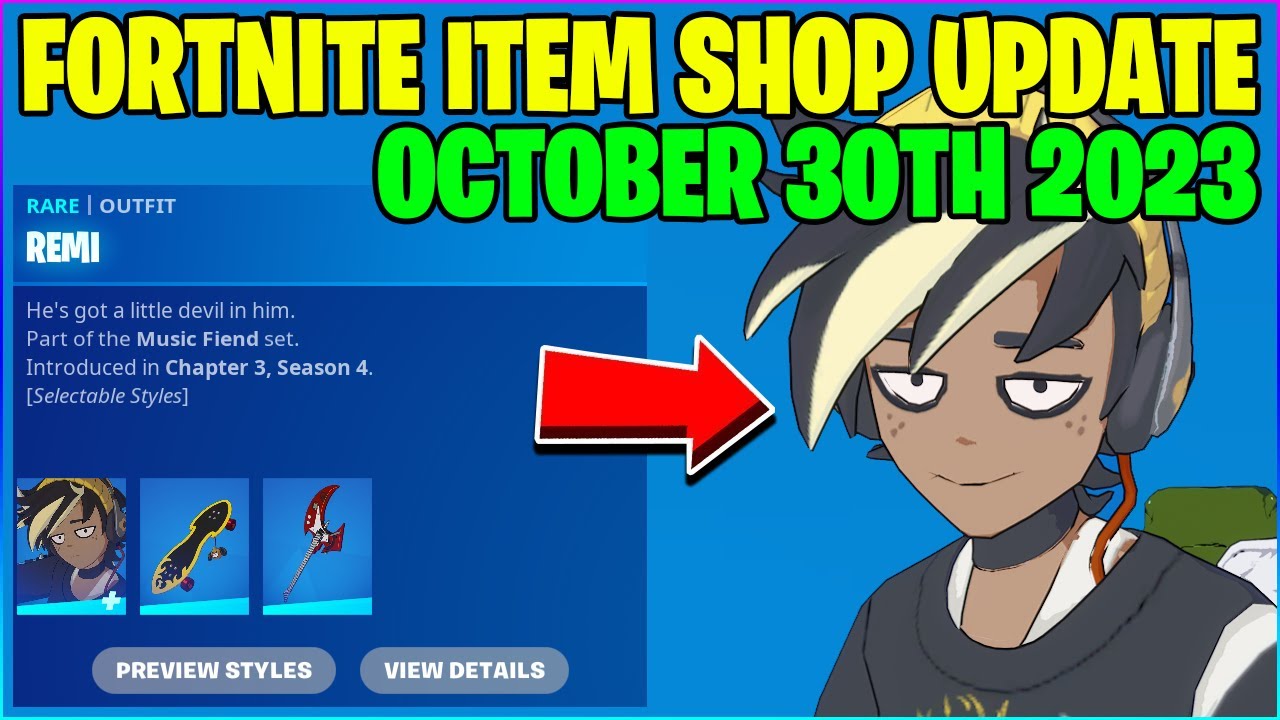 Fortnite Item Shop REMI & ABYSS ARE BACK! [October 30th, 2023 ...