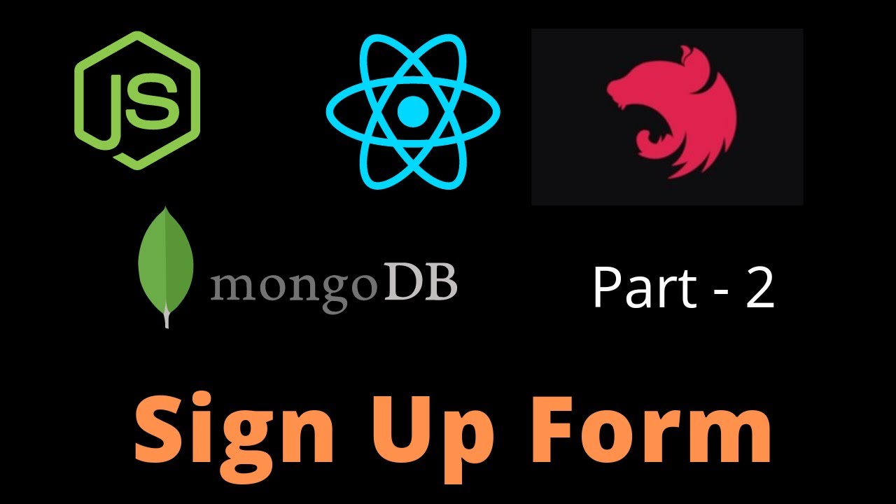 Signup Form Using Reactjs Nestjs And Mongodb Node Js Part 2 3218