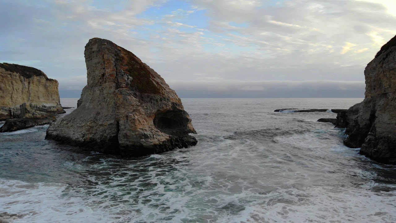 Shark Fin Cove at Sunset - YouTube