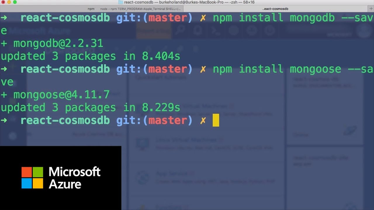React And Azure Cosmos Db Part 4 Azure Cosmos Db Youtube 1680
