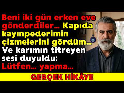 İki gün erken eve döndüm… Kapıda dünürümün çizmelerini gördüm… Ve karımın ağlayarak söylediği