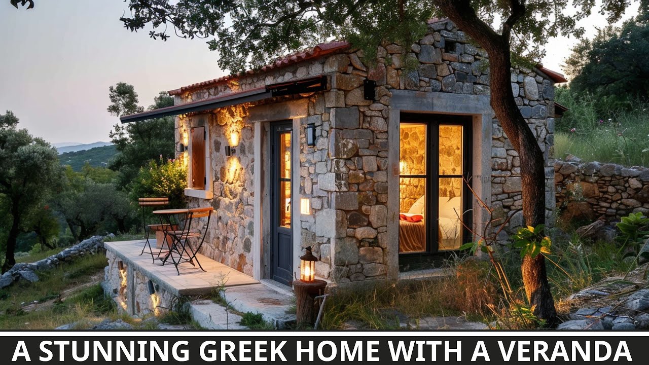 Escape to a Timeless Greek Limestone Home with a Dreamy Veranda - YouTube