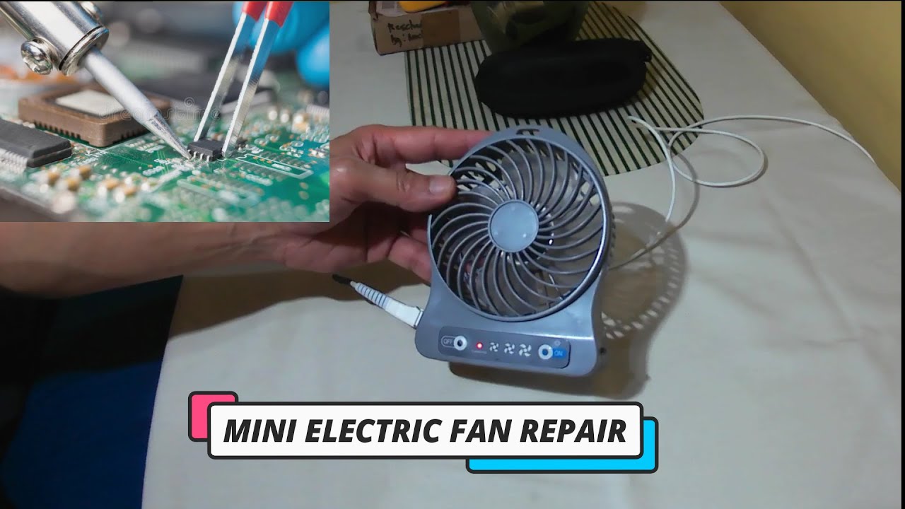 Mini Electric fan Repair - YouTube
