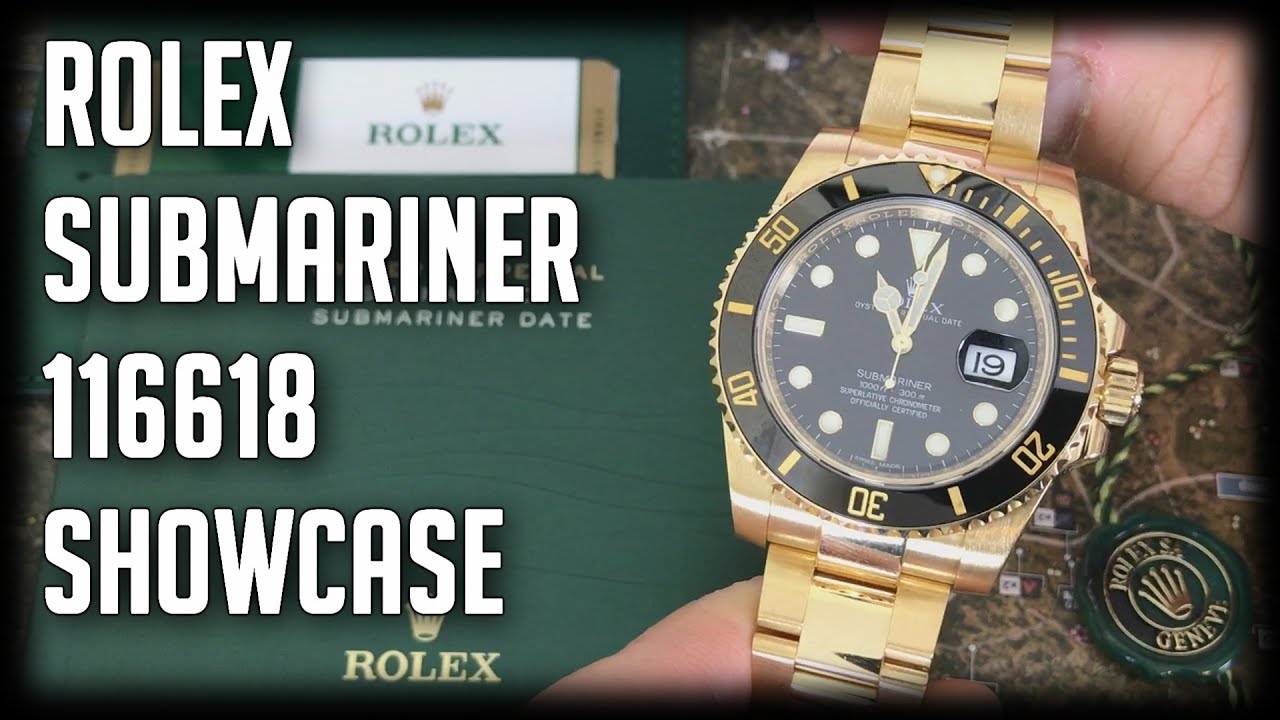 Rolex Submariner 116618 Black Dial | Watch Showcase - YouTube