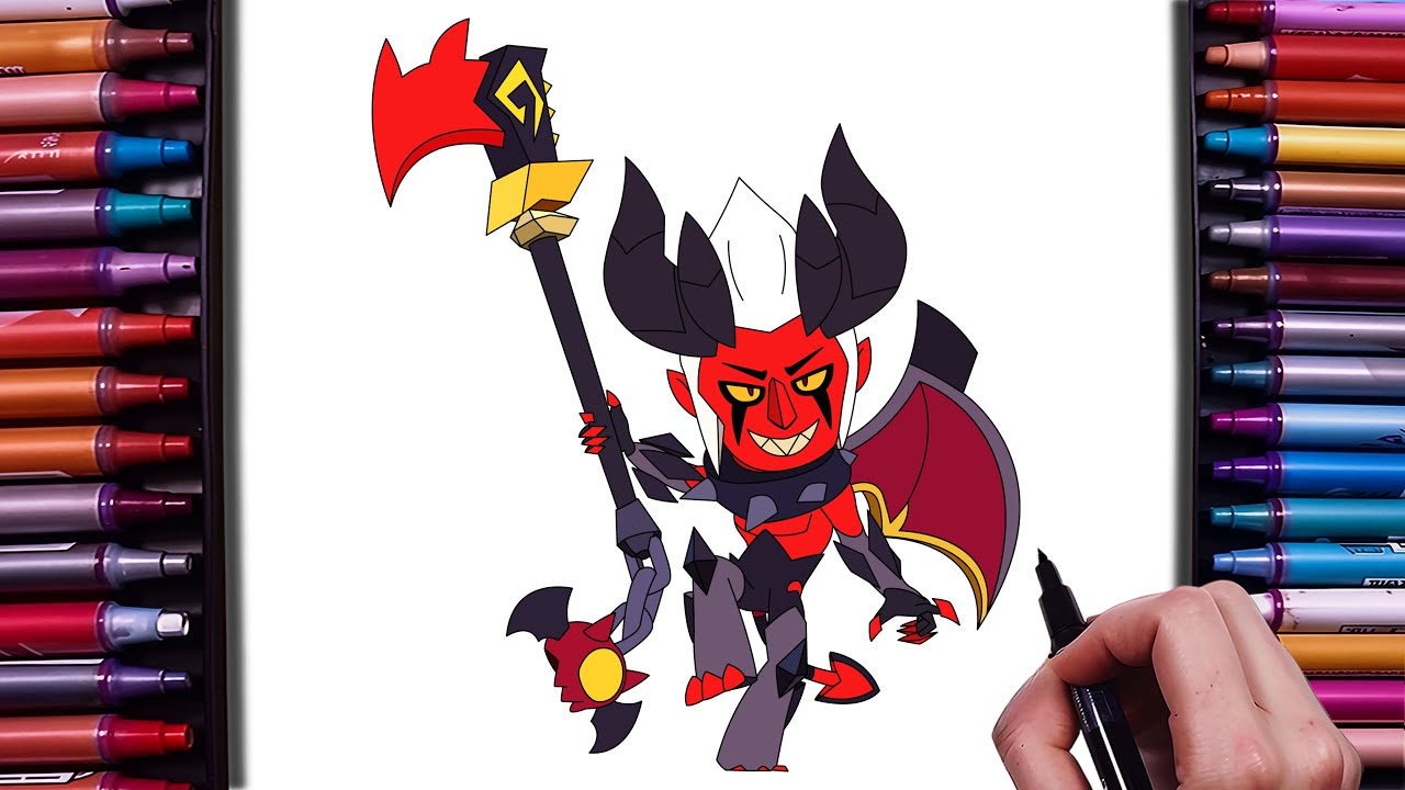 How to Draw Demon Mortis From Brawl Stars | New Mortis Skin | How to ...
