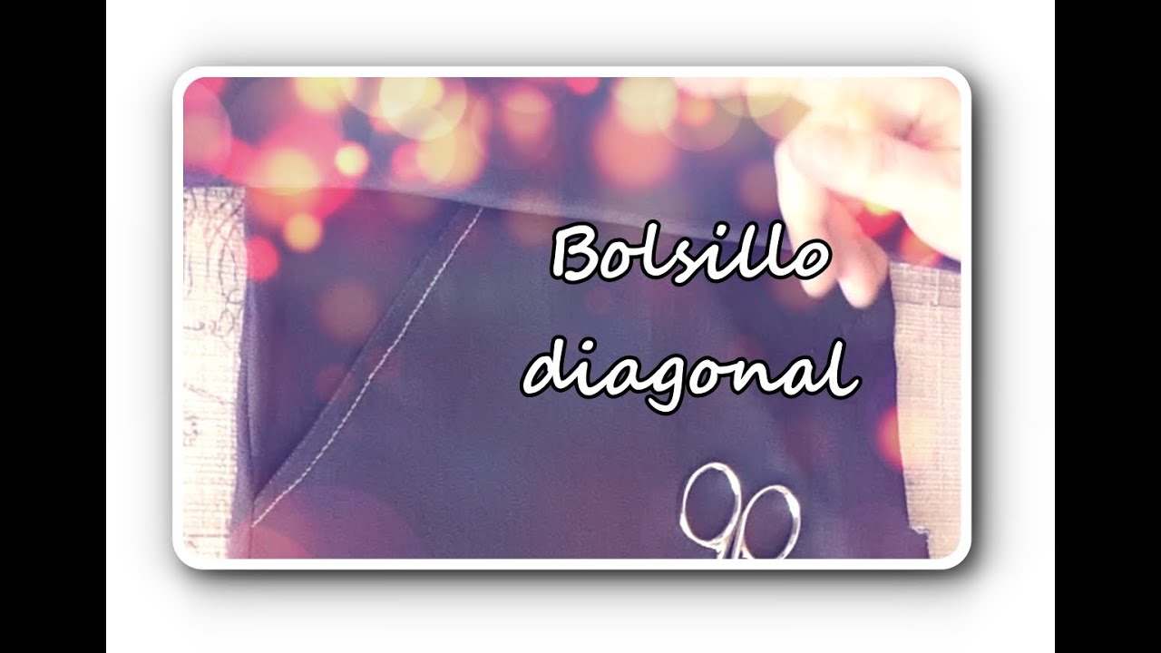 Básicos: Bolsillo diagonal - YouTube