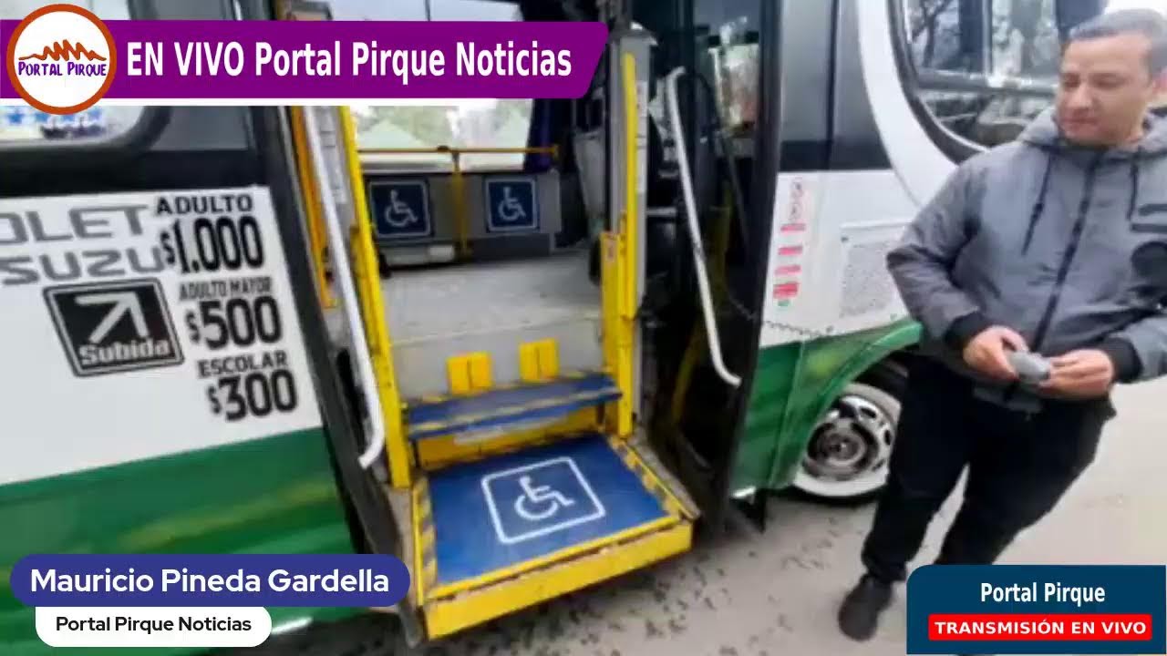 Nueva micro 978 "Nueva Clarillo" con Plataforma para personas con ...