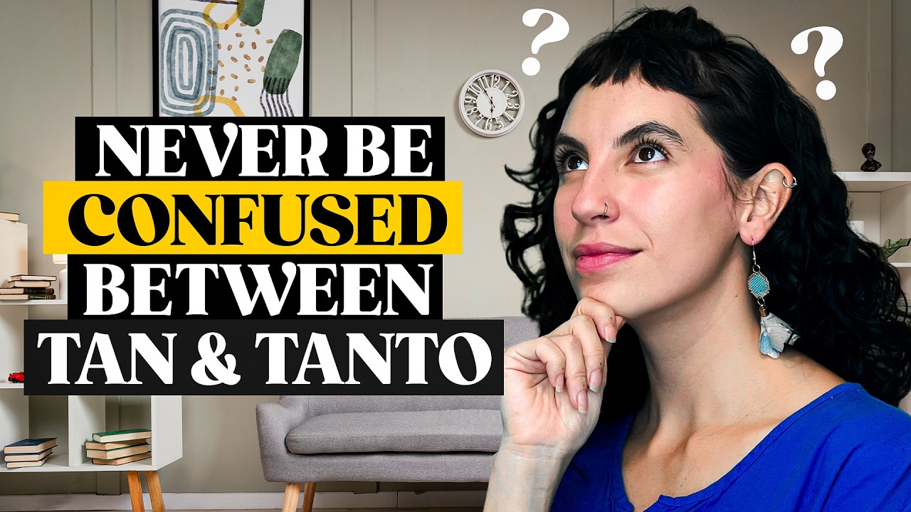 When To Use 'TAN' & 'TANTO' | Learn Spanish - YouTube