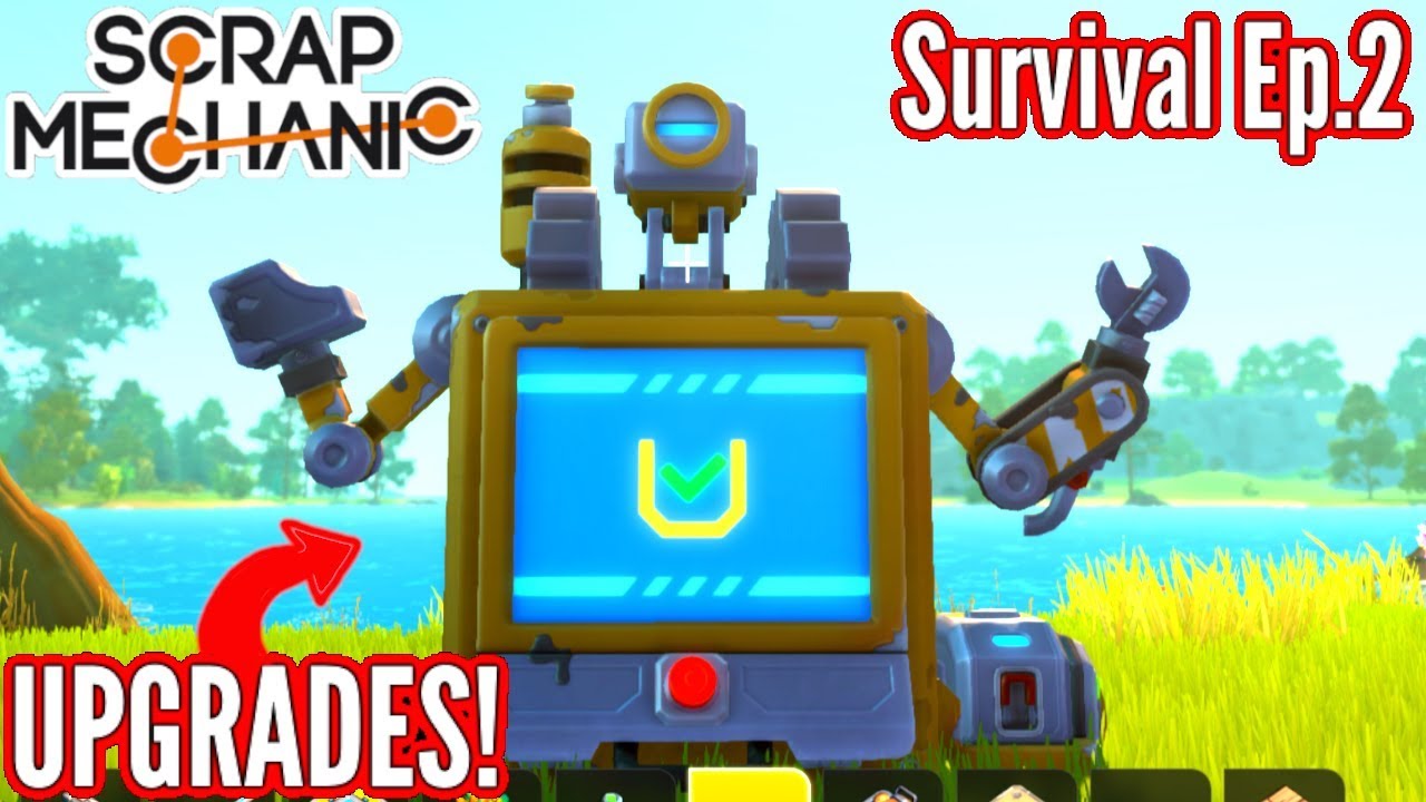 Crafting Bot = Better Wheels & Engines!! | Scrap Mechanic Survival Mode ...