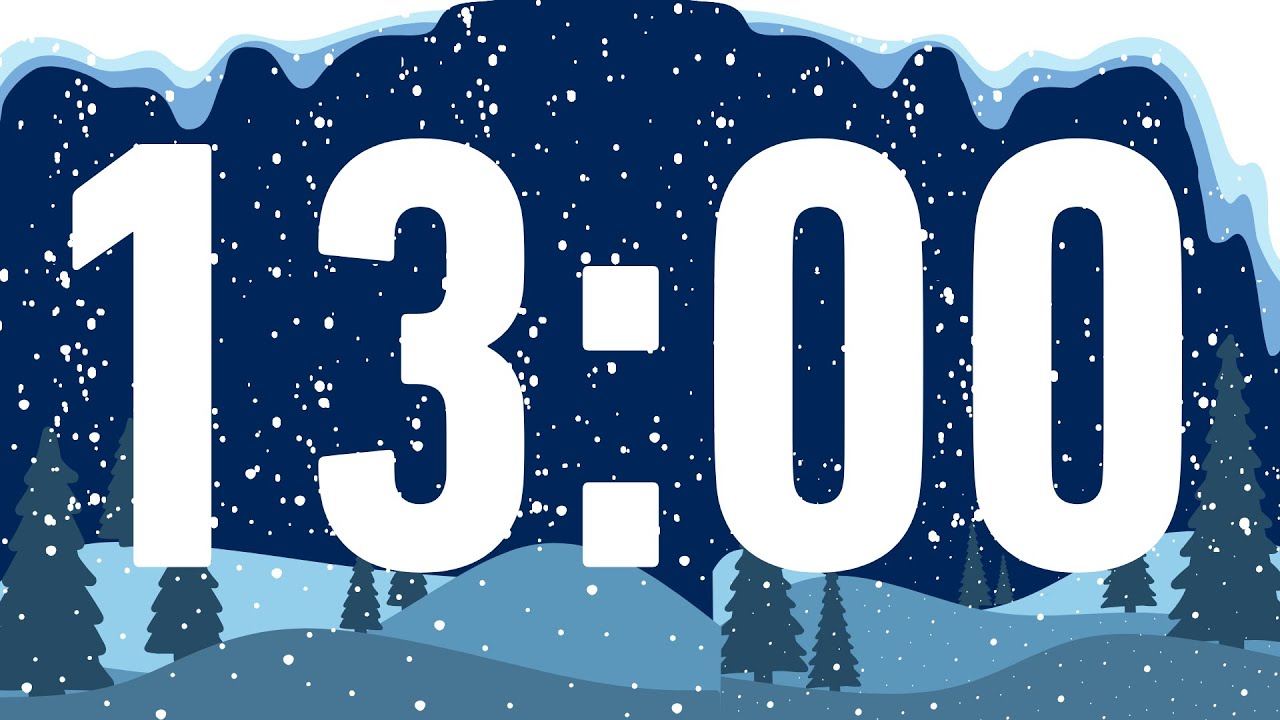 Winter Themed 13 Minute Timer Video | Snowy Day | Classroom Timer | Winter Vibes | Wintery ...