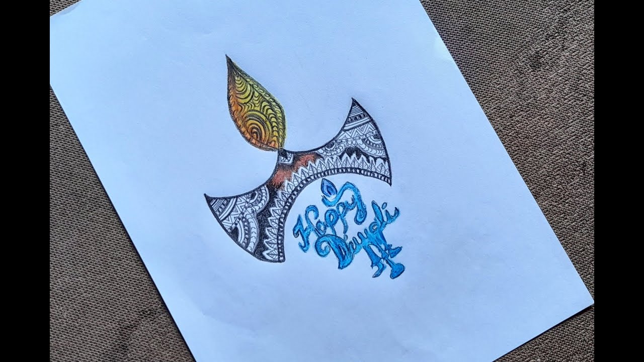 Dewali special drawing | Happy Diwali mandala art | How to draw Mandala ...