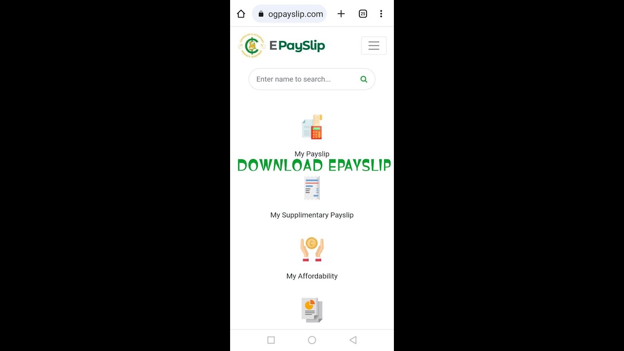 HOW TO DOWNLOAD EPAYSLIP - YouTube