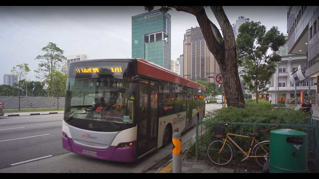 Singapore, bus 170 ride from Fu Lu Shou Complex to bef Crown Ctr ( 1 of ...